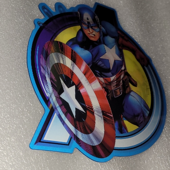 Wall Decor | 315 Marvel Lenticular Decal Capt America To Iron Man ...